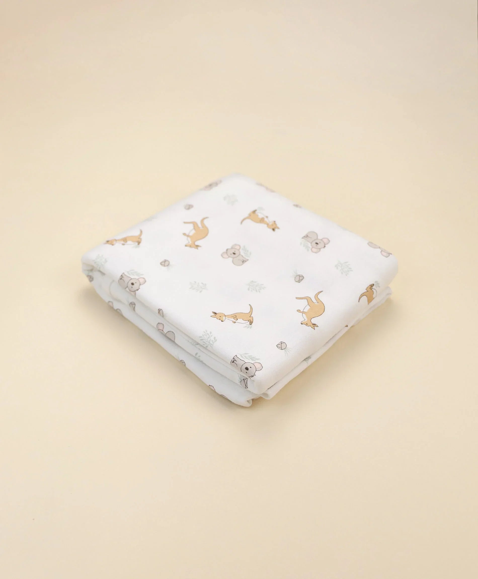 Lūmmi in Colour | Cloud-Soft Swaddle Wrap | Kangaroo & Koala Print ...
